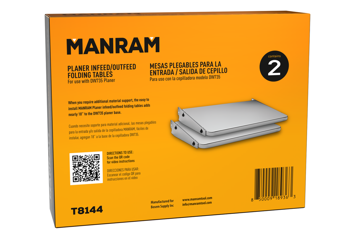 Planer Folding Table Accessory for Planer – Manram Tools